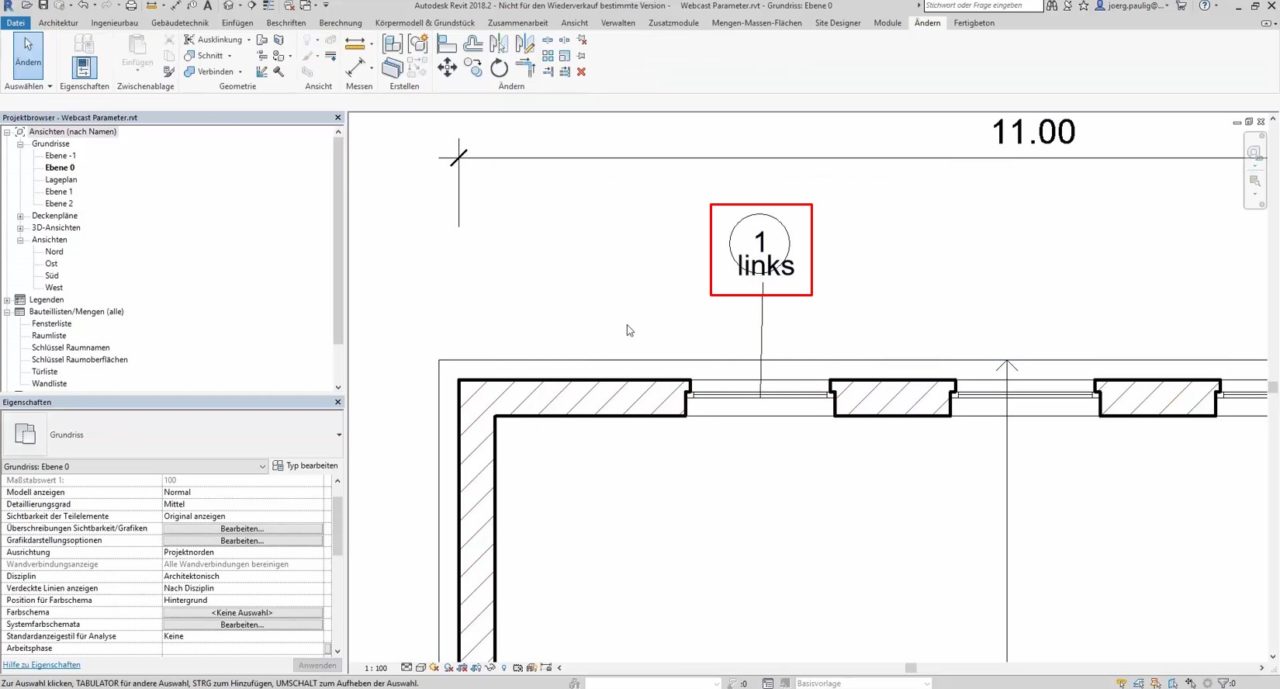 Gemeinsam genutzte Parameter in Autodesk Revit