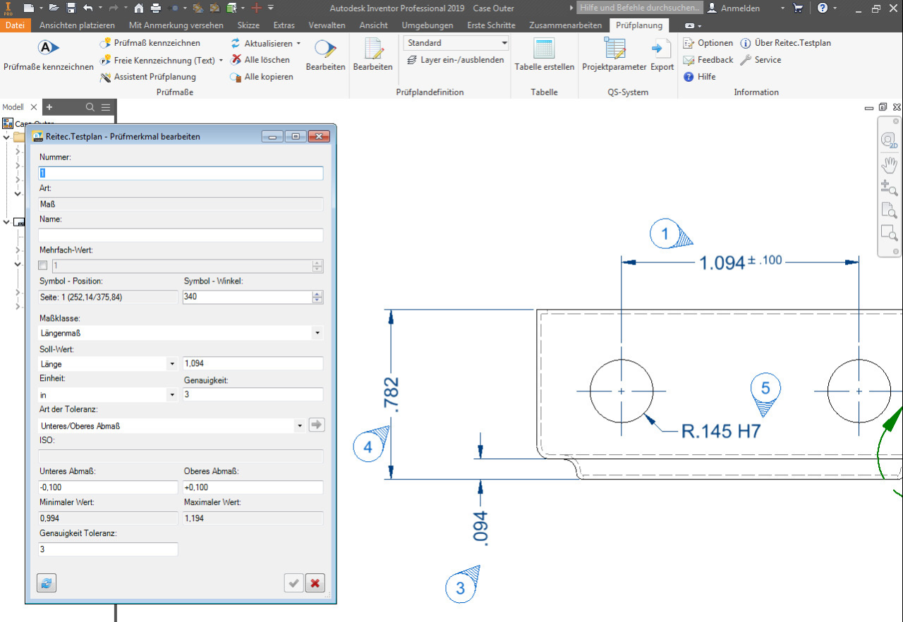Prüfmaße nach DIN 406-10 in Autodesk Inventor – N+P-Blog