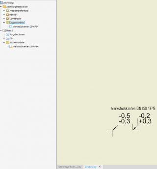 DIN 6784, DIN ISO 13715: Kantensymbole Inventor